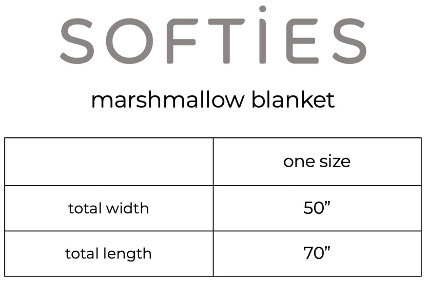 50" x 70" Solid Rib Marshmallow Blanket – Softies