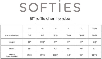 Ruffle Chenille Robe – Softies