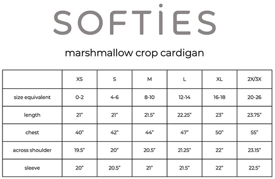 Solid Marshmallow Crop Cardigan – Softies