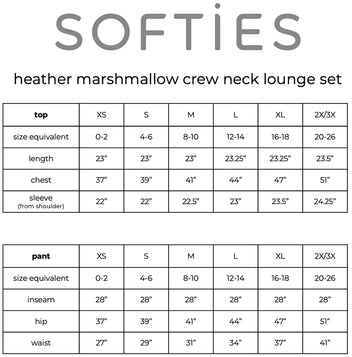 Marshmallow Crew Neck Lounge Set – Softies