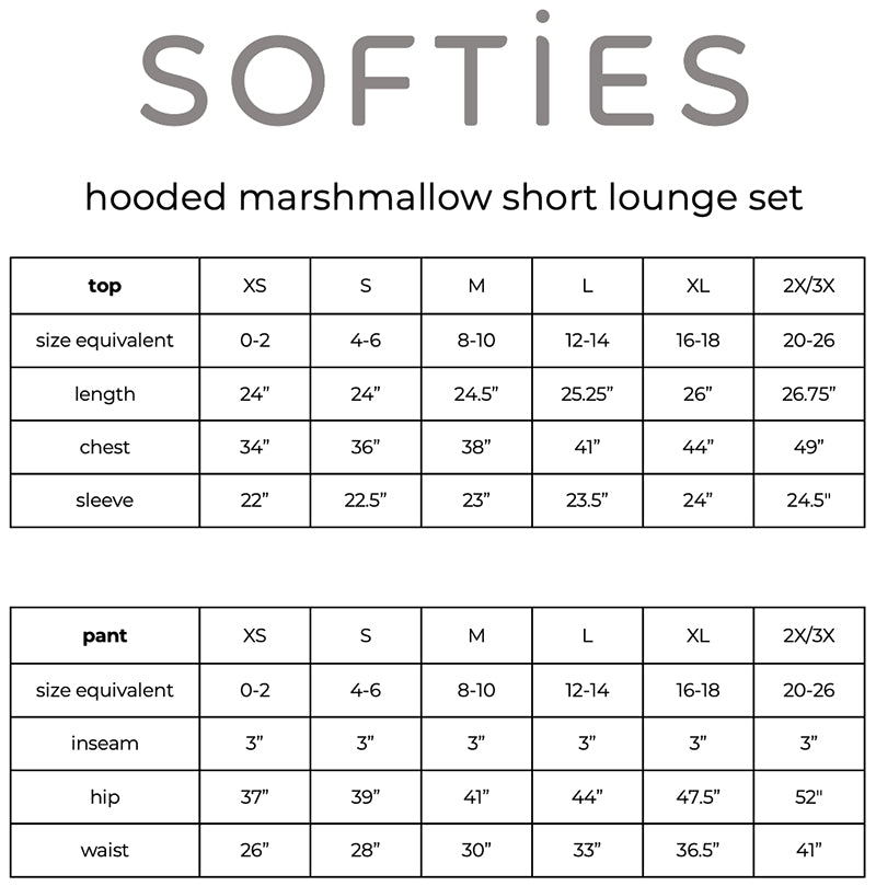 Solid Marshmallow Hoodie Short Set – Softies