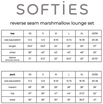 Solid Marshmallow Reverse Seam Crew Neck Lounge Set with Bracelet Slee ...